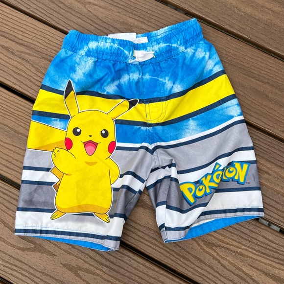 Pokemon | Swim | Pokmon Pikachu Boys Swim Trunks Small | Poshmark